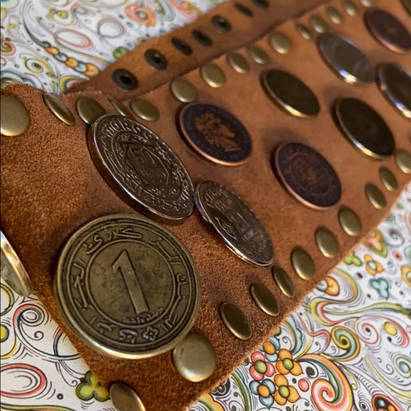 Accessories | Genuine Leather Heavy Studded Coin Belt | Poshmark